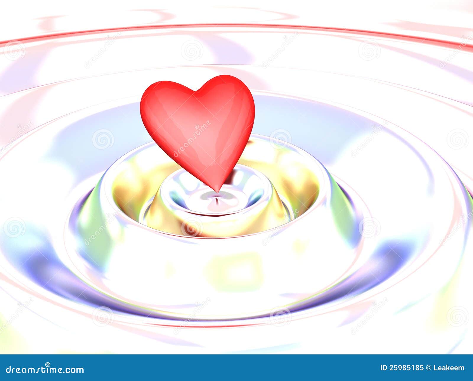 Heart on a Wave stock illustration. Illustration of emphasis - 25985185