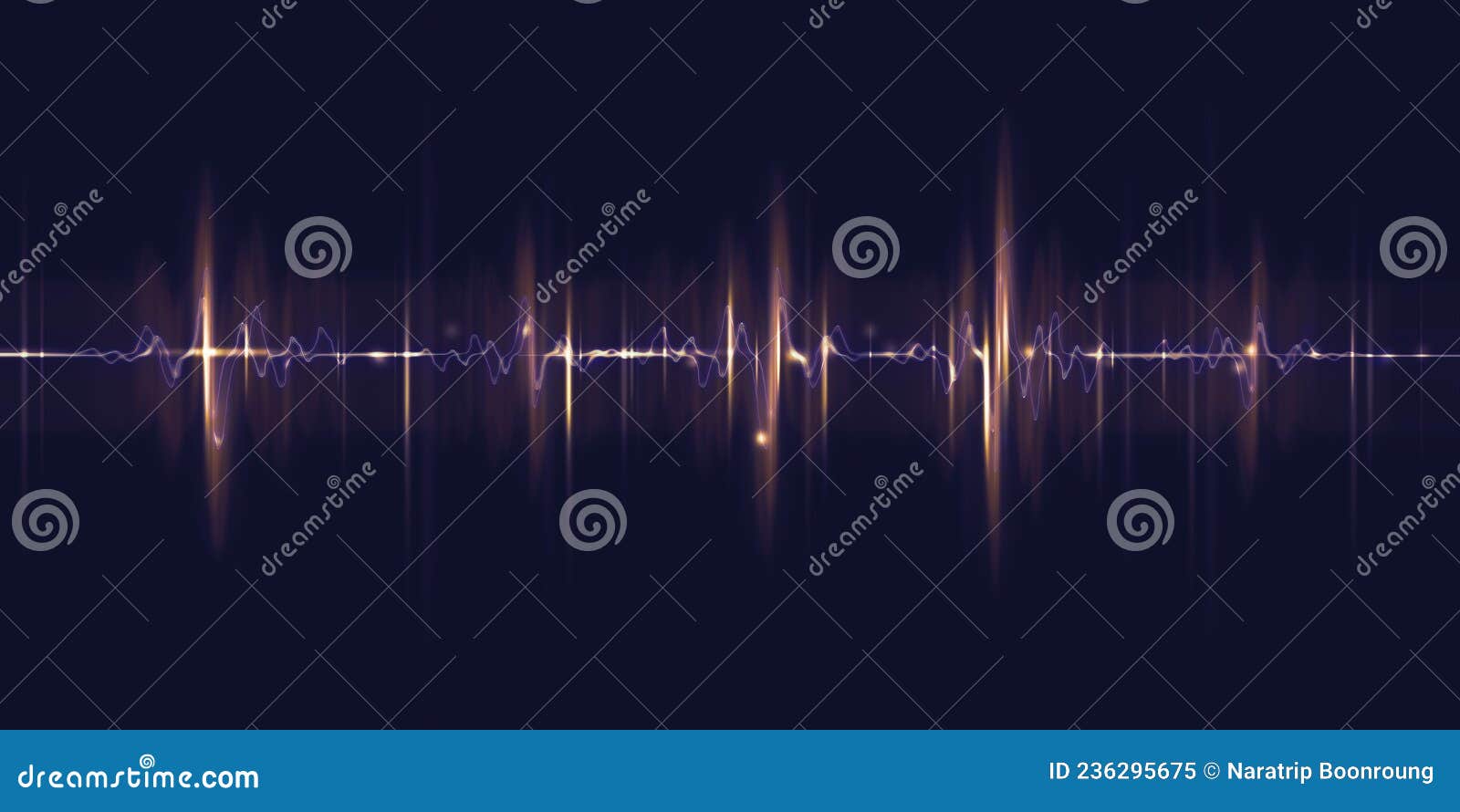 Heart Wave Line Equalizer Pulse Abstract Background 3d Illustration ...