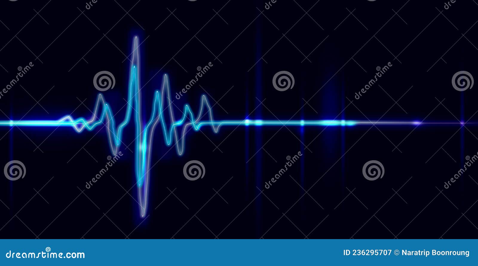 Heart Wave Line Equalizer Pulse Abstract Background 3d Illustration ...