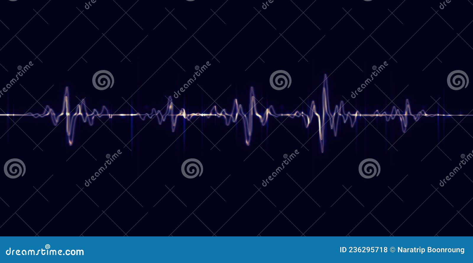 Heart Wave Line Equalizer Pulse Abstract Background 3d Illustration ...