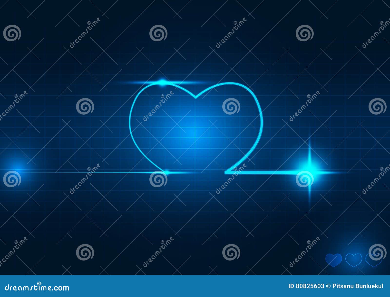 Heart Wave Vector Illustration Stock Vector - Illustration of modern ...