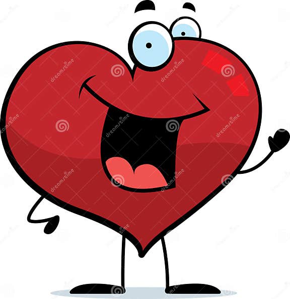 Heart Waving stock vector. Illustration of love, cartoon - 11082085