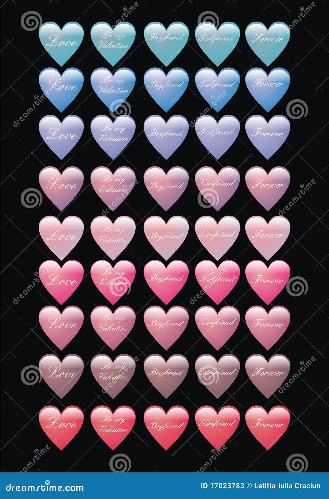 Heart Web Buttons stock vector. Illustration of buttons - 17023783