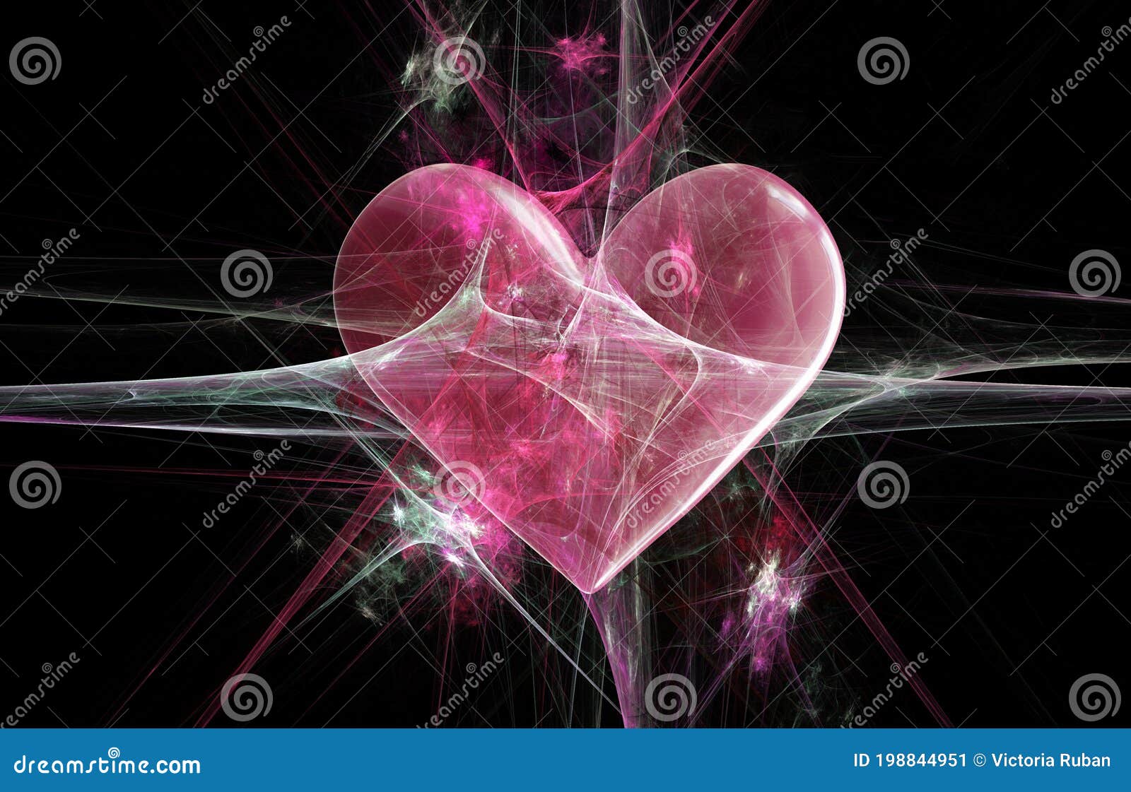 Heart in a Web, Stucked in a Spider Web, Tangled Relationship Concept ...