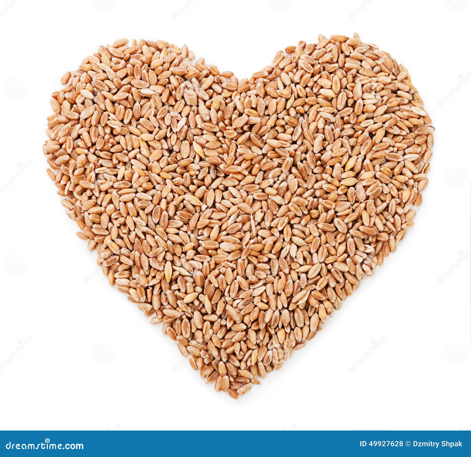 Heart of Wheat Isolated on White Background Stock Photo - Image of ...