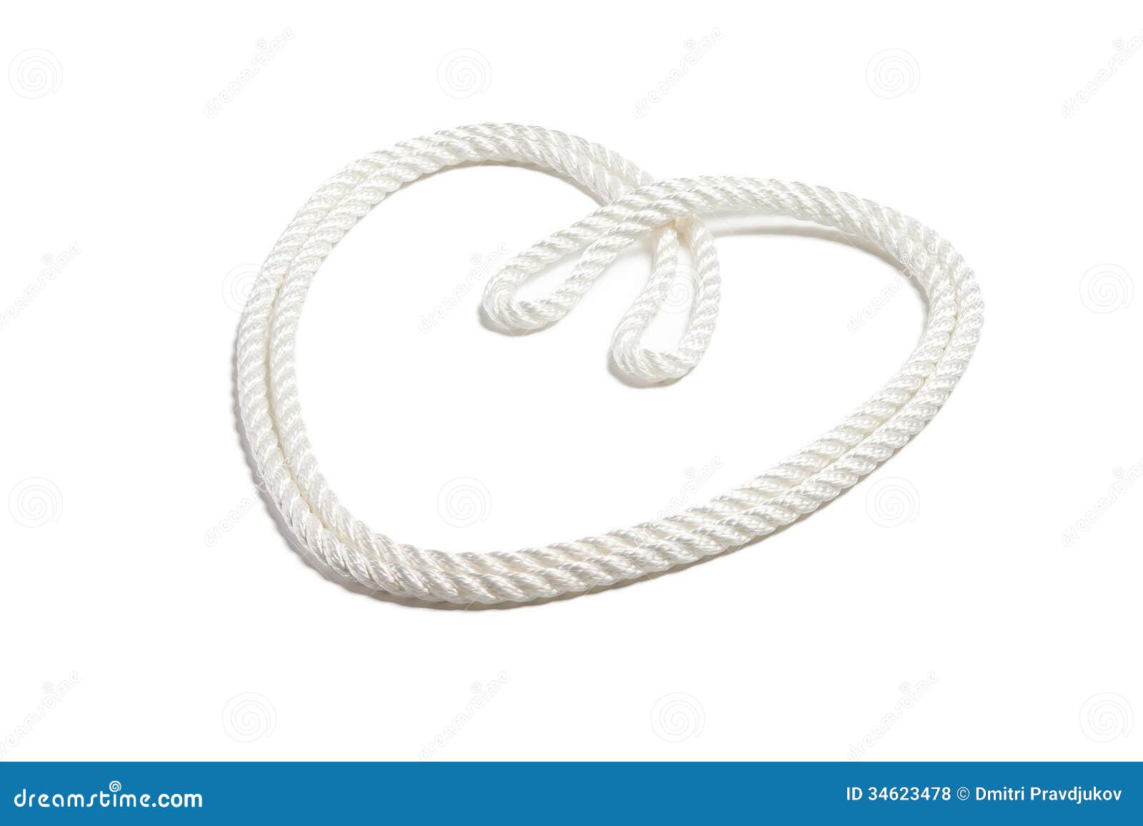Heart from white rope stock photo. Image of line, border - 34623478