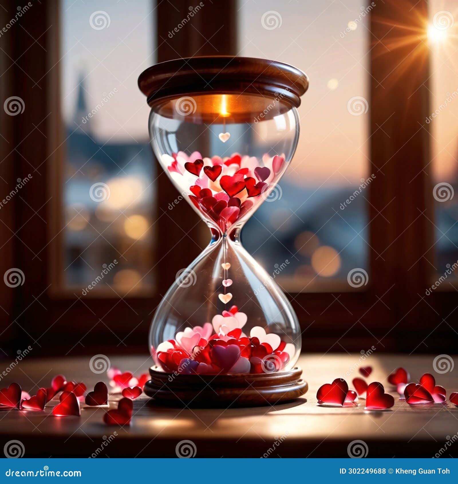 Heart with Wings, Flying in Sky, Romantic Love Soaring Stock ...