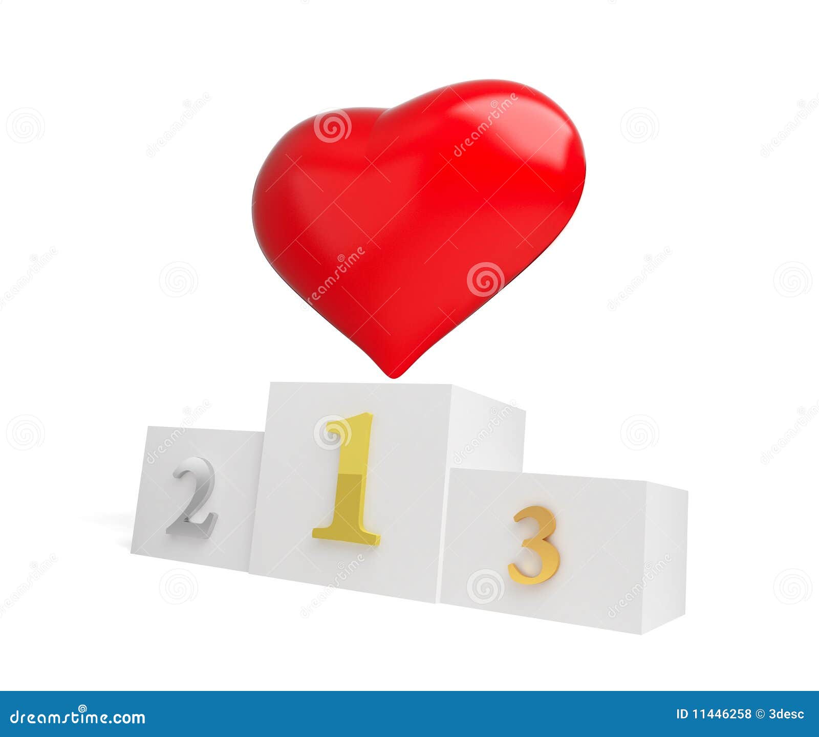 The Heart Winner Trophy Stock Photo | CartoonDealer.com #25300602