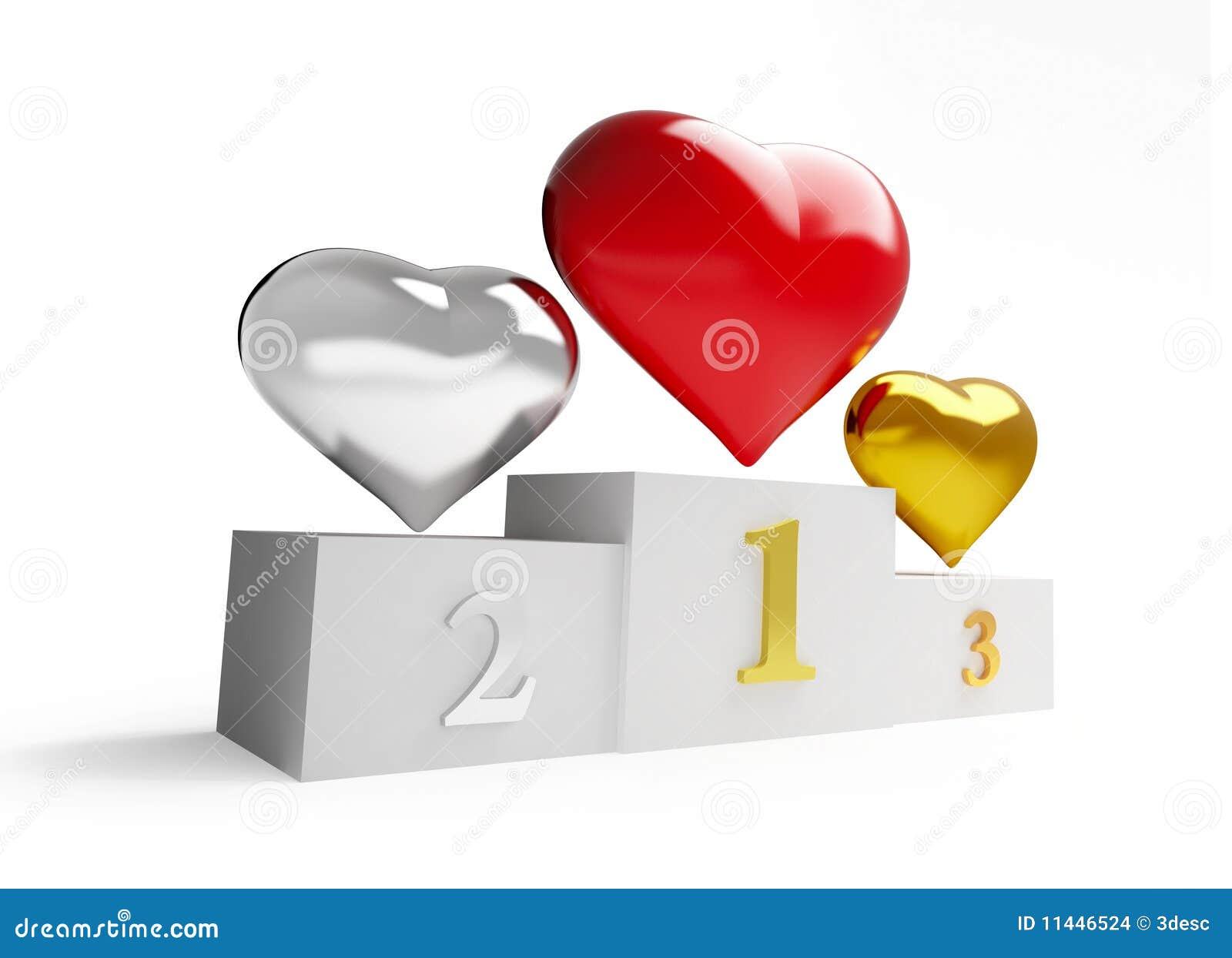 Heart winner stock illustration. Illustration of reward - 11446524