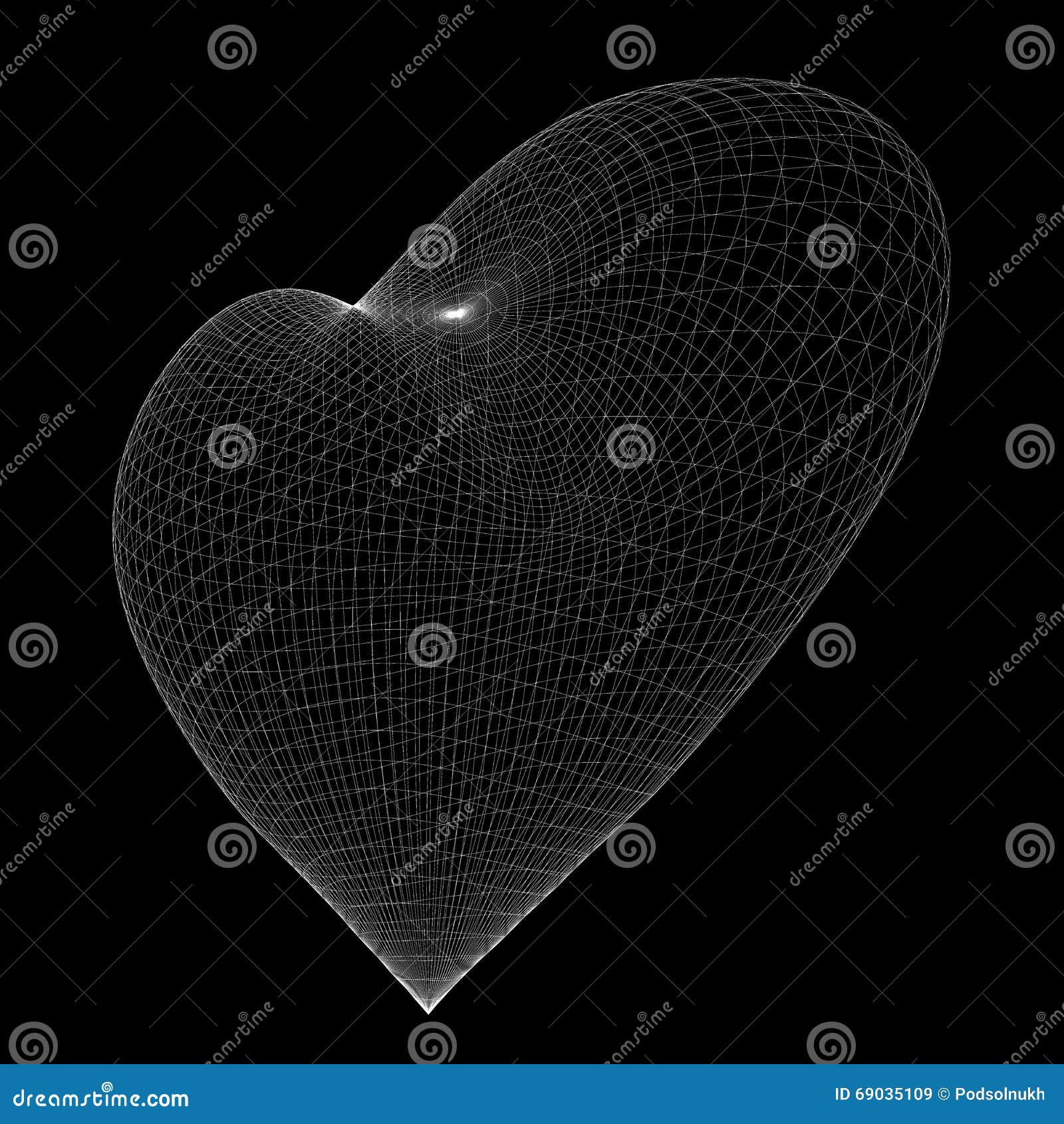 Heart wire frame stock illustration. Illustration of creativity - 69035109