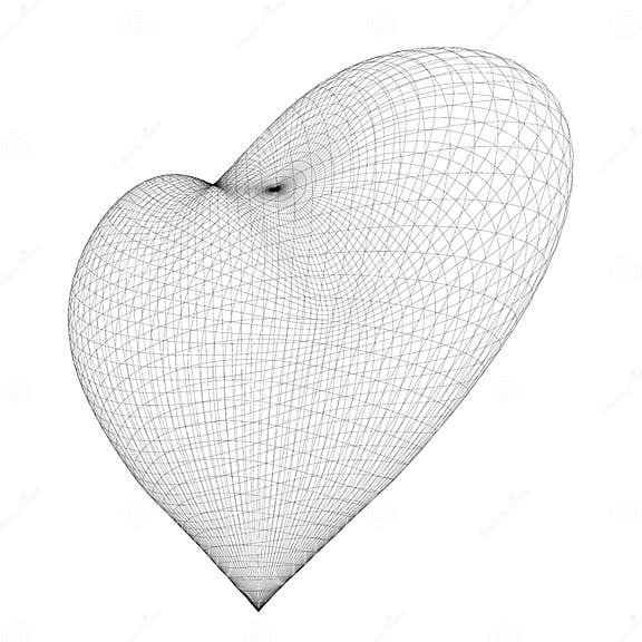 Heart wire frame stock illustration. Illustration of holiday - 69142509