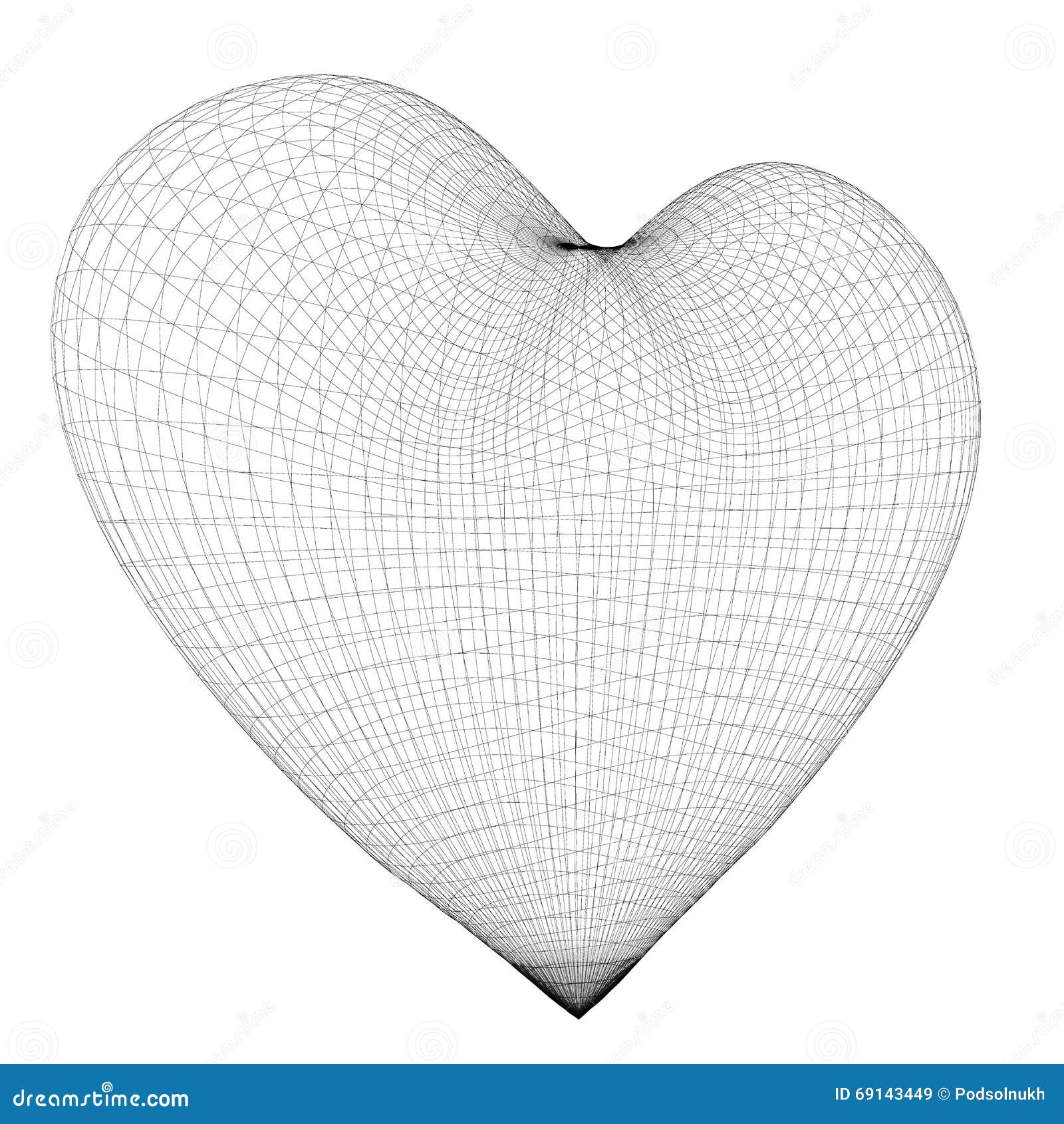 Heart wire frame stock illustration. Illustration of celebrations ...