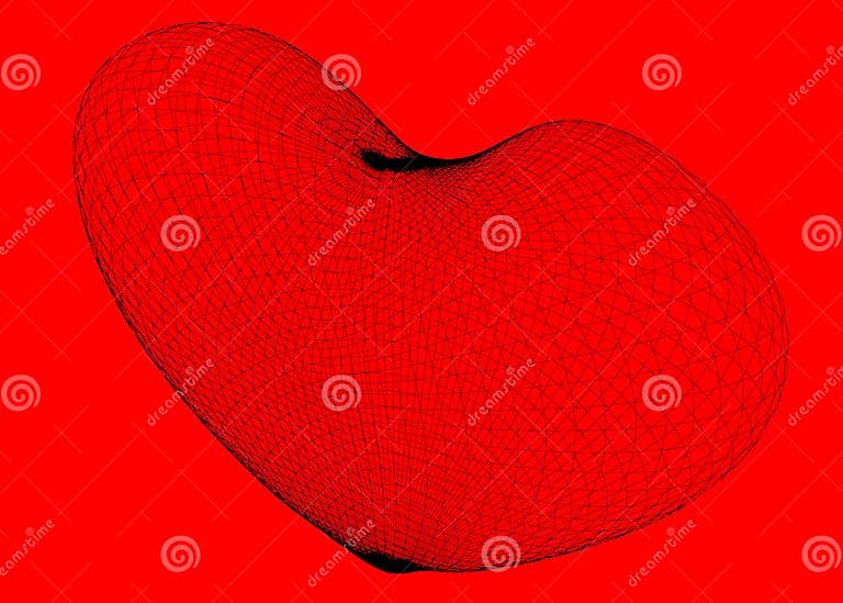 Heart wire frame stock illustration. Illustration of creativity - 69157118