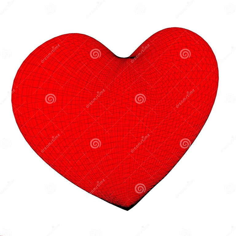 Heart wire frame stock illustration. Illustration of painted - 69212384