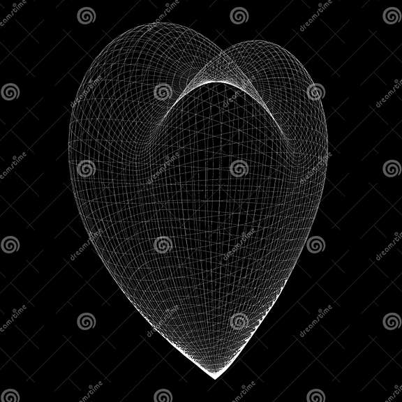 Heart wire frame stock illustration. Illustration of gift - 69336598