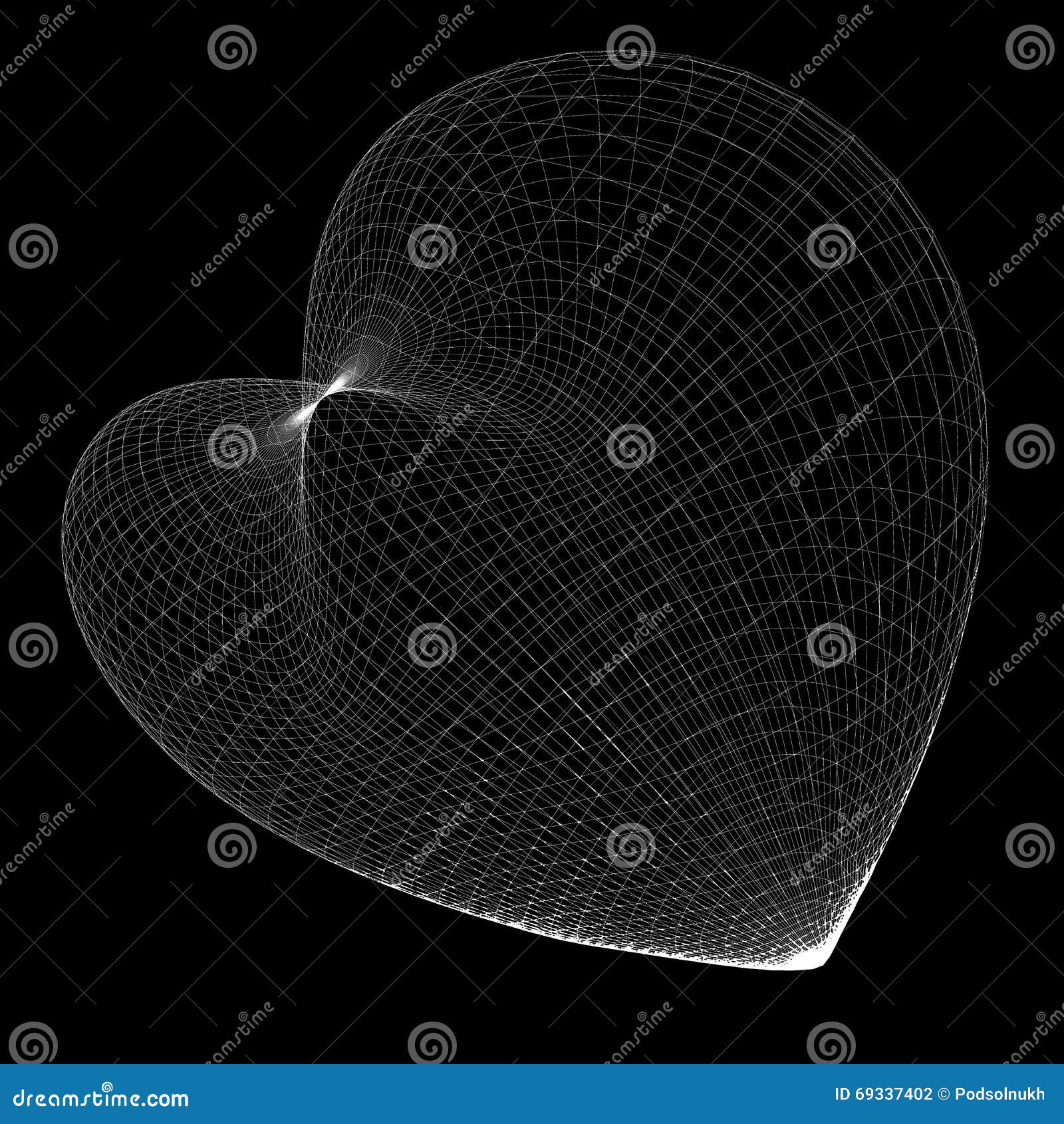 Heart wire frame stock illustration. Illustration of colors - 69337402