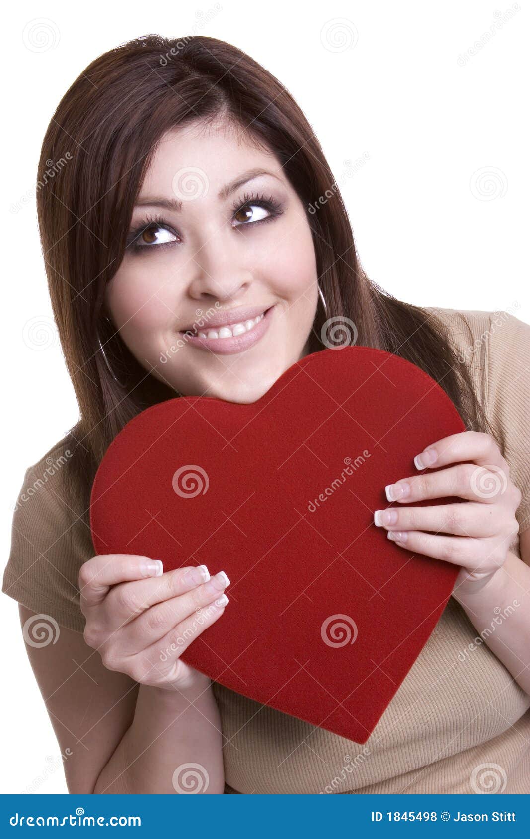 Heart Woman stock photo. Image of girls, teenagers, smile - 1845498