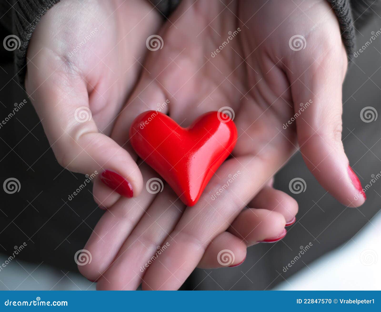 Heart in woman hands stock photo. Image of love, goodness - 22847570