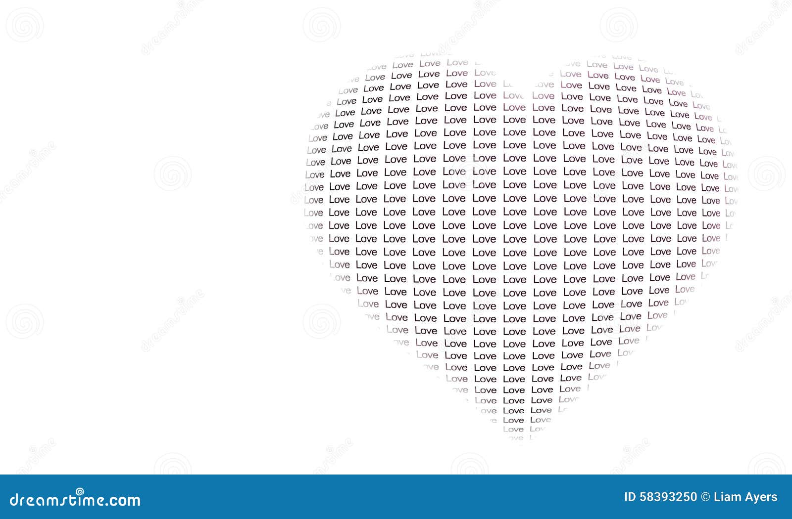 Heart with words stock photo. Image of fade, pink, edge - 58393250