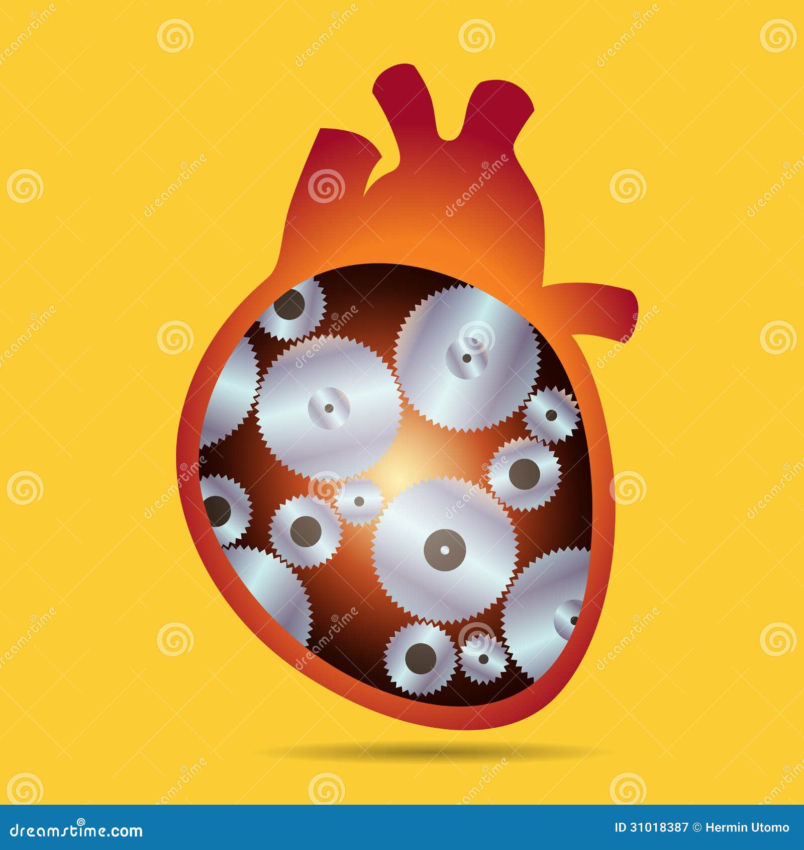 Heart Works stock vector. Illustration of human, heart - 31018387