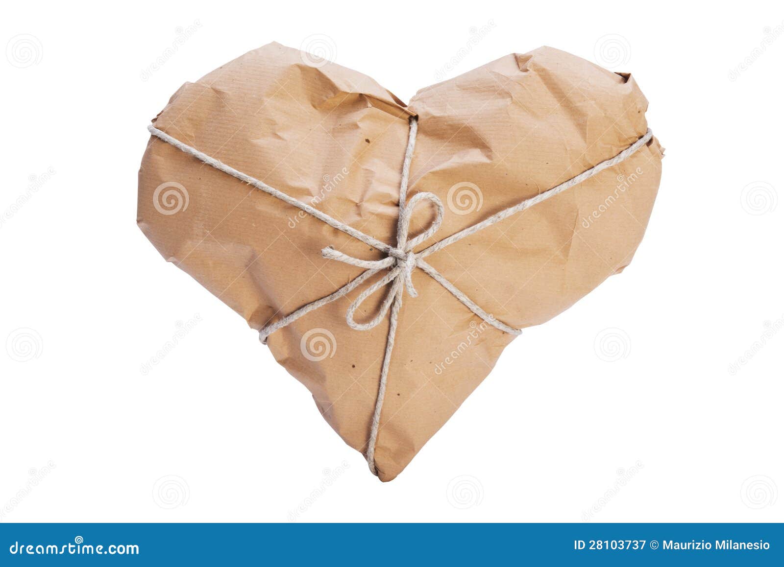 Heart wrapped for shipping stock image. Image of beautiful - 28103737