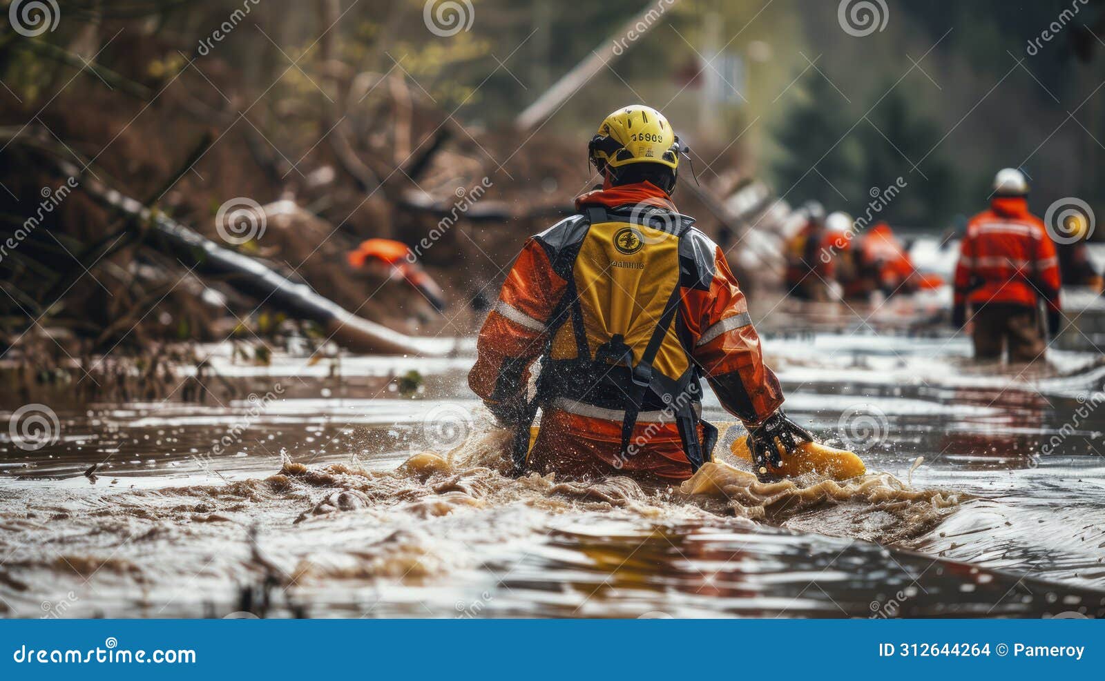 The Heart-Wrenching Rescue Operations of a Flood Disaster Stock ...