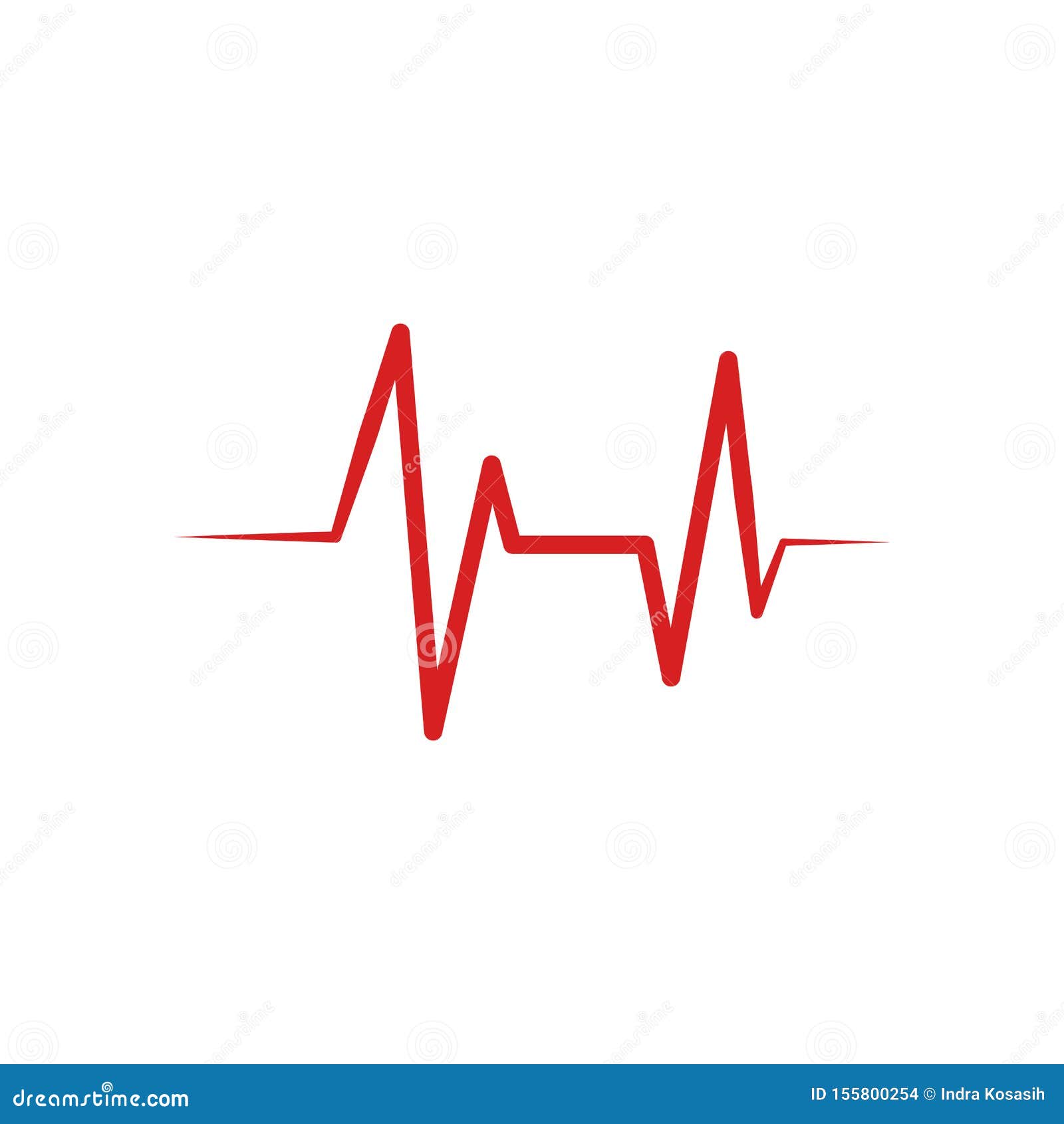Heartbeat Cardiogram Icon Vector Logo Stock Vector - Illustration of ...