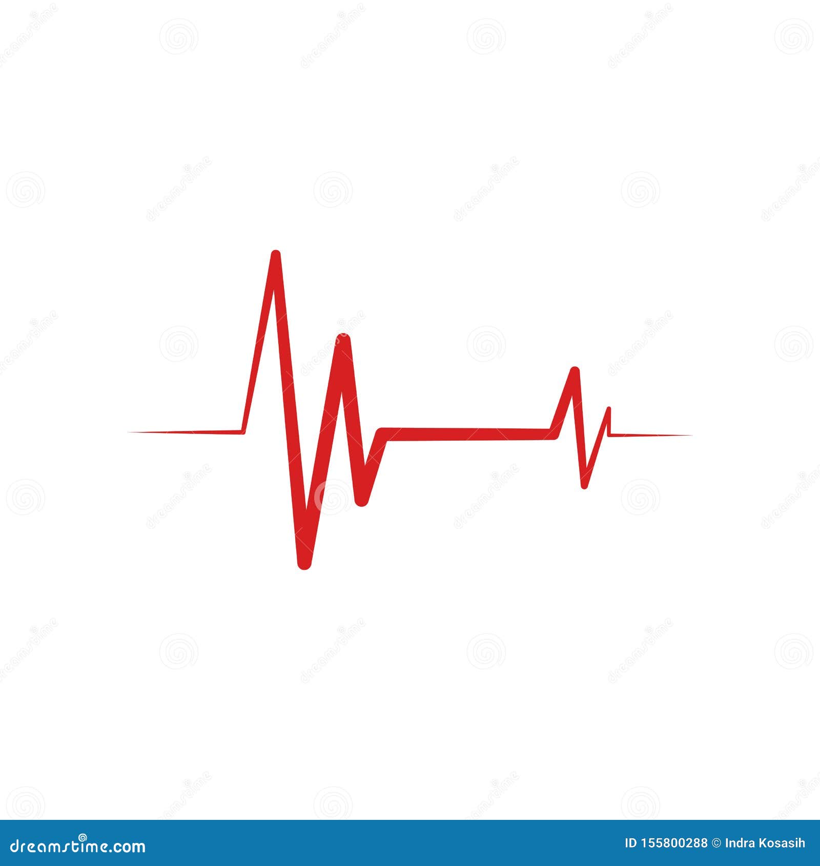 Heartbeat Cardiogram Icon Vector Logo Stock Vector - Illustration of ...