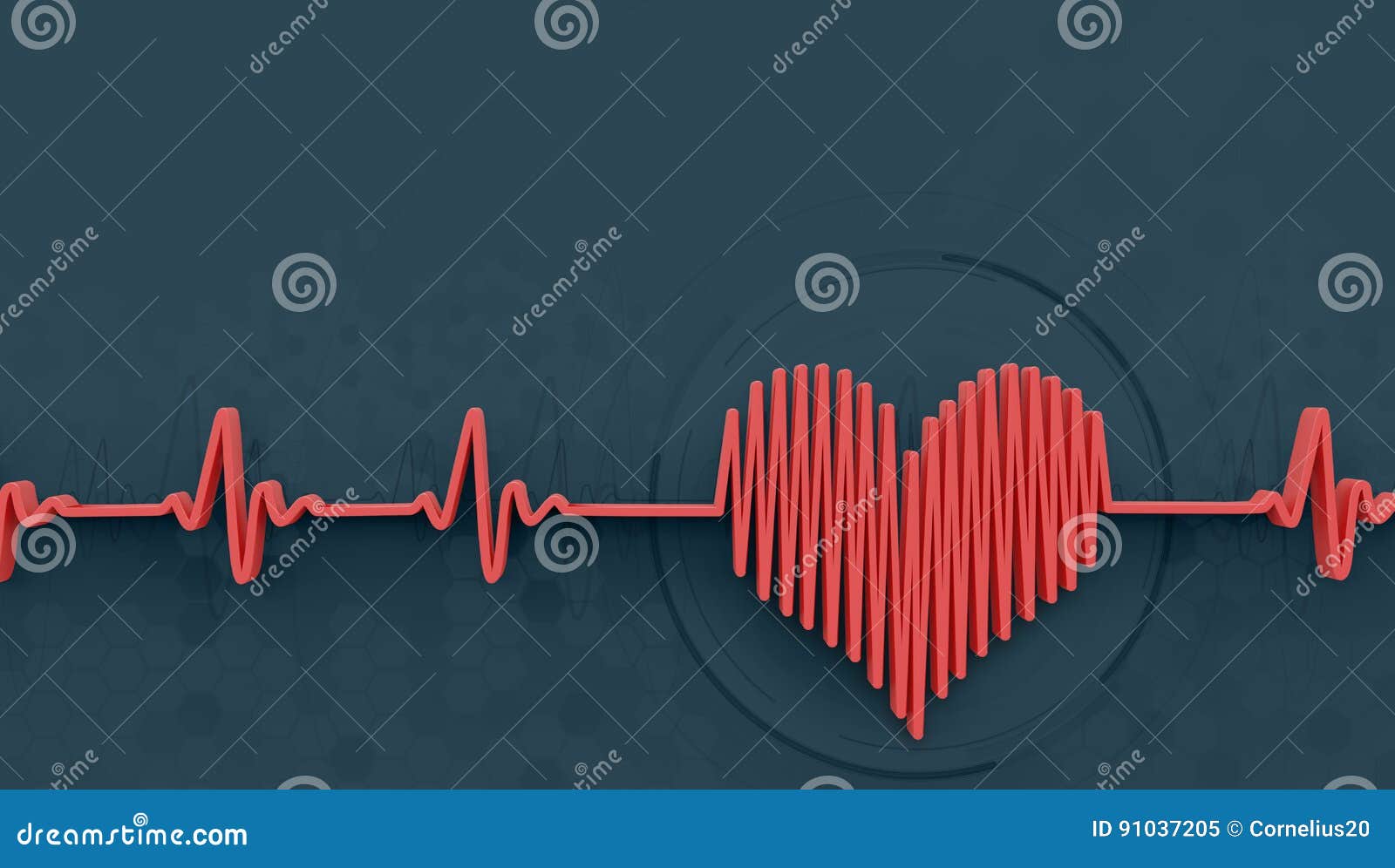 Heartbeat concept stock illustration. Illustration of shape - 91037205