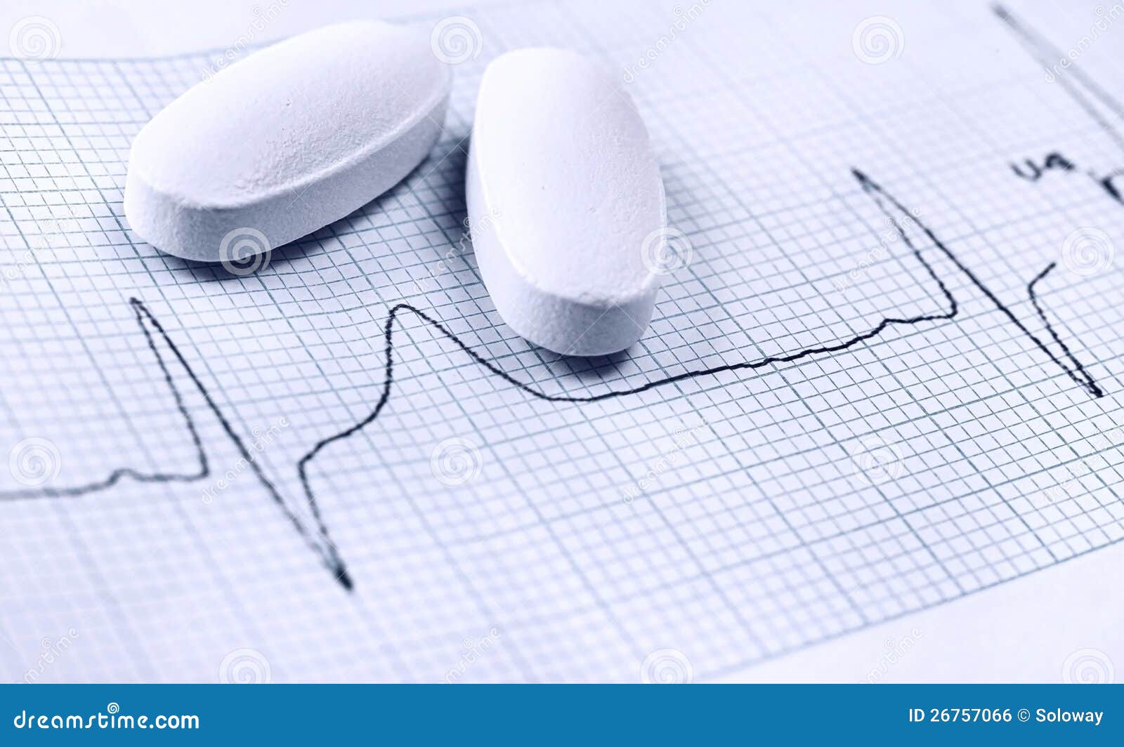 Heartbeat Curve on Cardiogram Test Stock Photo - Image of cardiogram ...