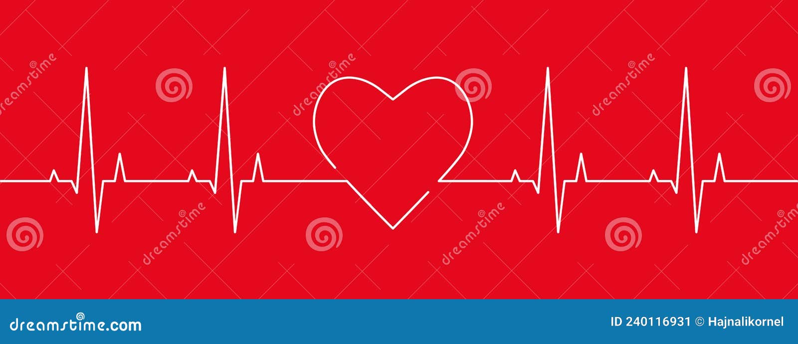 Heartbeat and Heart Rate Line Concept Stock Vector - Illustration of ...