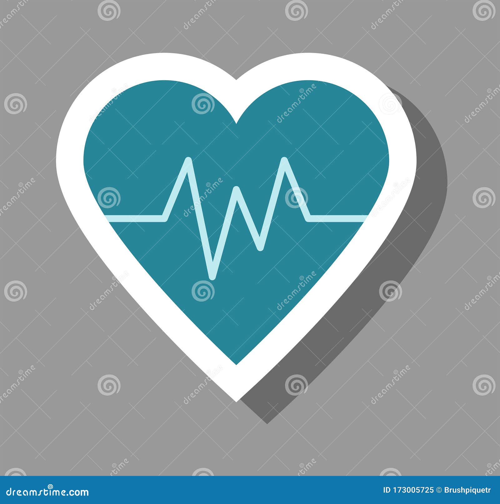 Heartbeat Icon that Symbolizes Health and Pulse Stock Vector ...