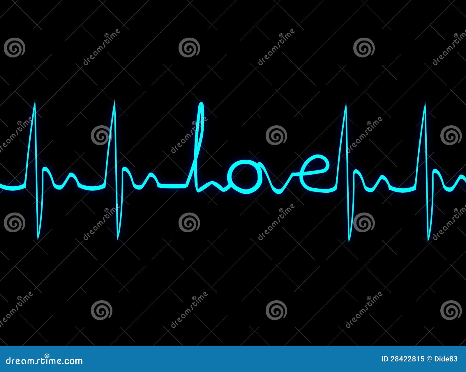 Heartbeat of love stock illustration. Illustration of sense - 28422815