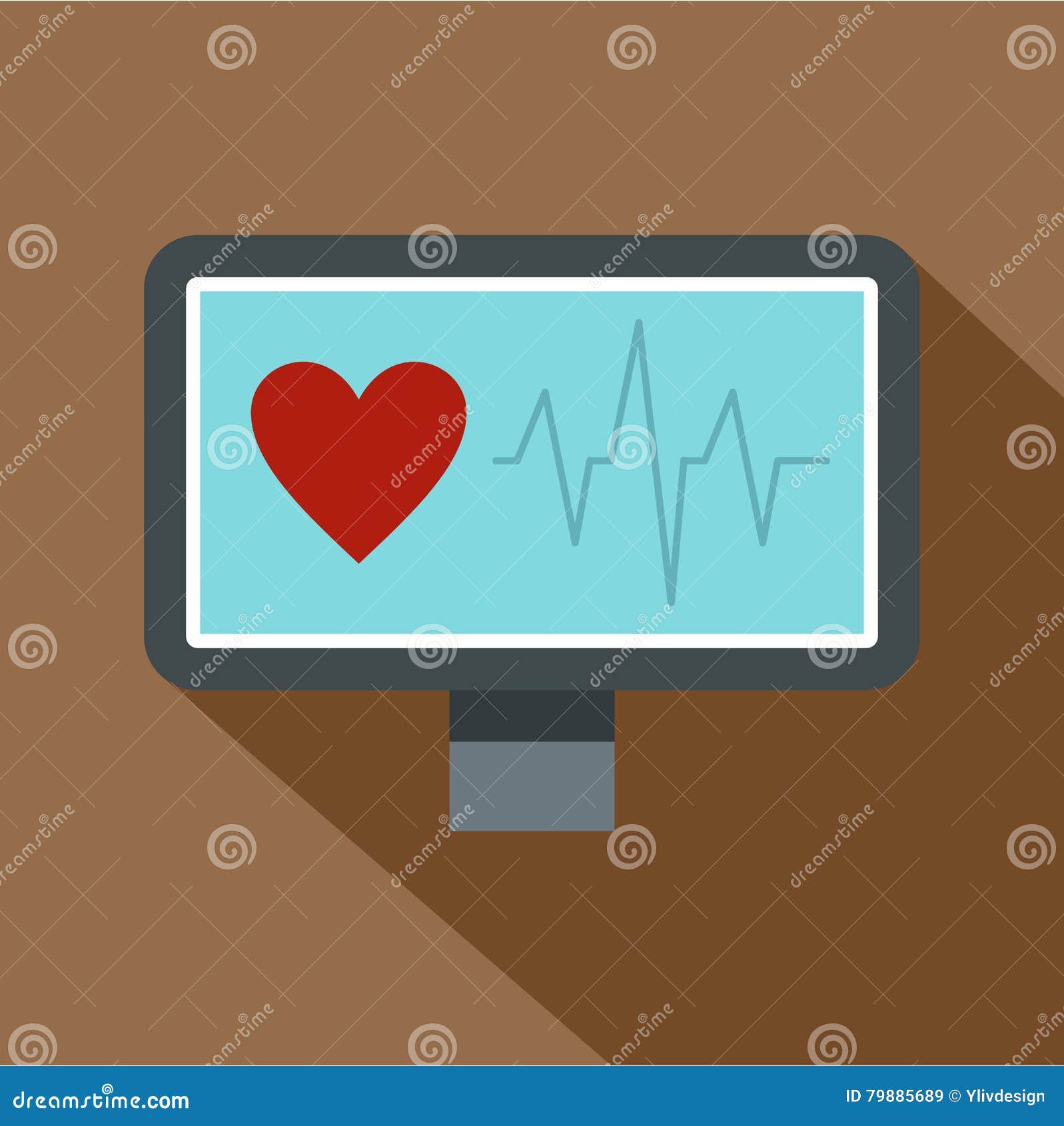 Heartbeat Monitoring Line And Silhouette Black Icon Set Cardiology