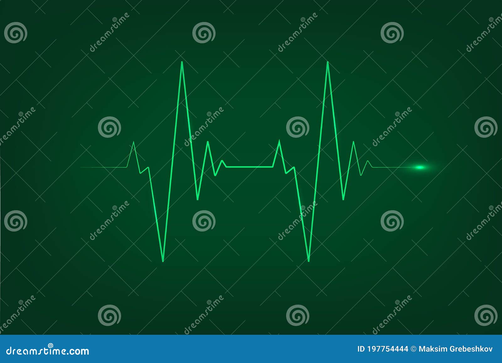 Heartbeat Neon Light Effect. Ecg Heart Pulse Stock Illustration ...