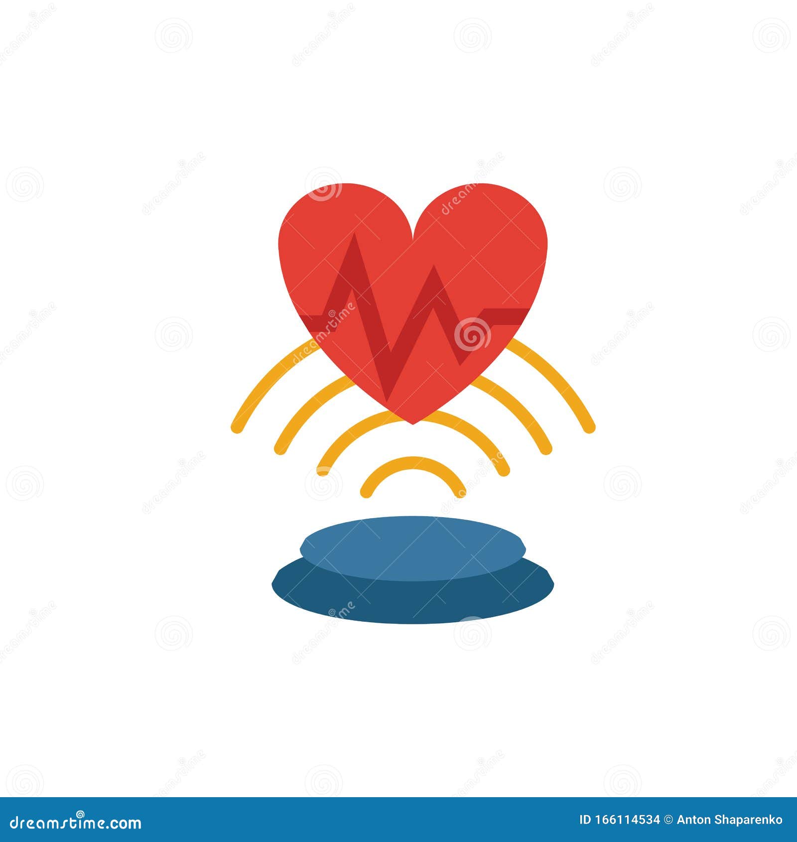 Heartbeat Sensor Icon. Simple Element from Sensors Icons Collection ...