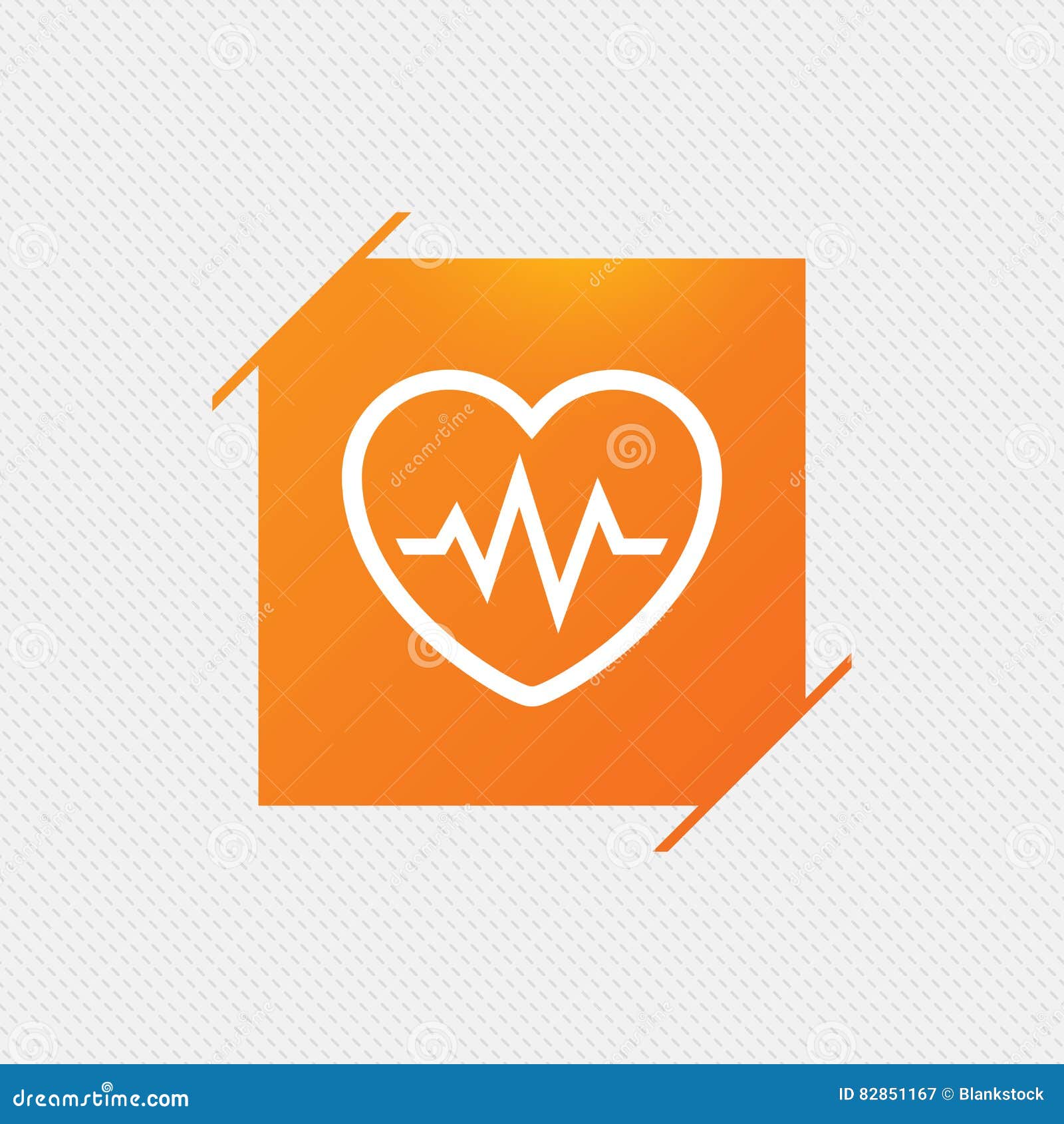 Heartbeat Sign Icon. Cardiogram Symbol Stock Vector - Illustration of ...