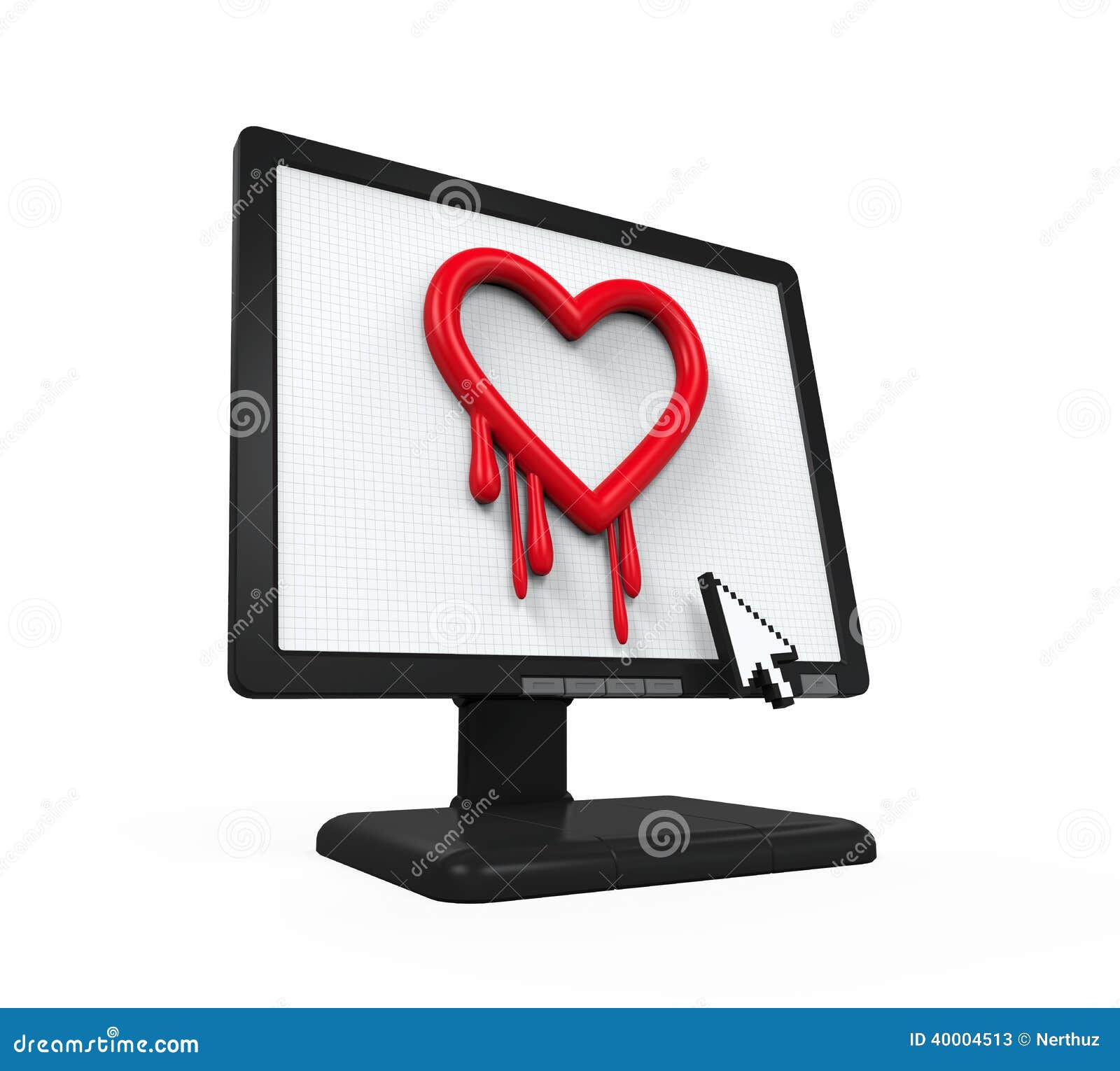 Heartbleed Bug In Laptop Royalty-Free Stock Photo | CartoonDealer.com ...