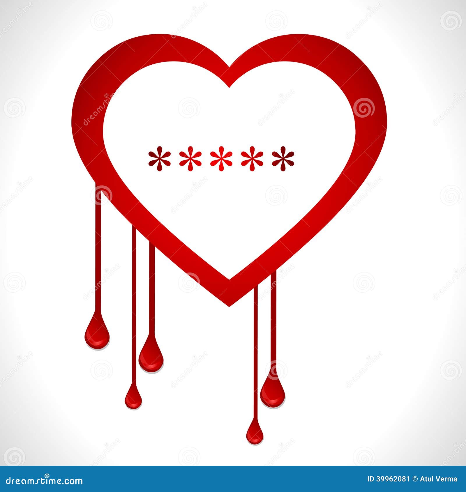 Heartbleed Openssl Bug Virus Bleeding Heart - Vect Stock Vector ...
