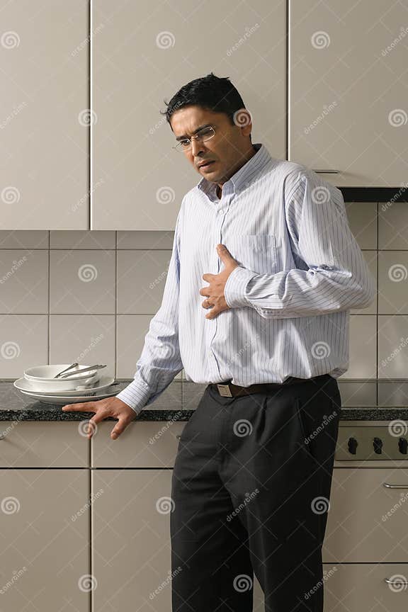 Heartburn stock photo. Image of pain, kitchen, expression - 6819082