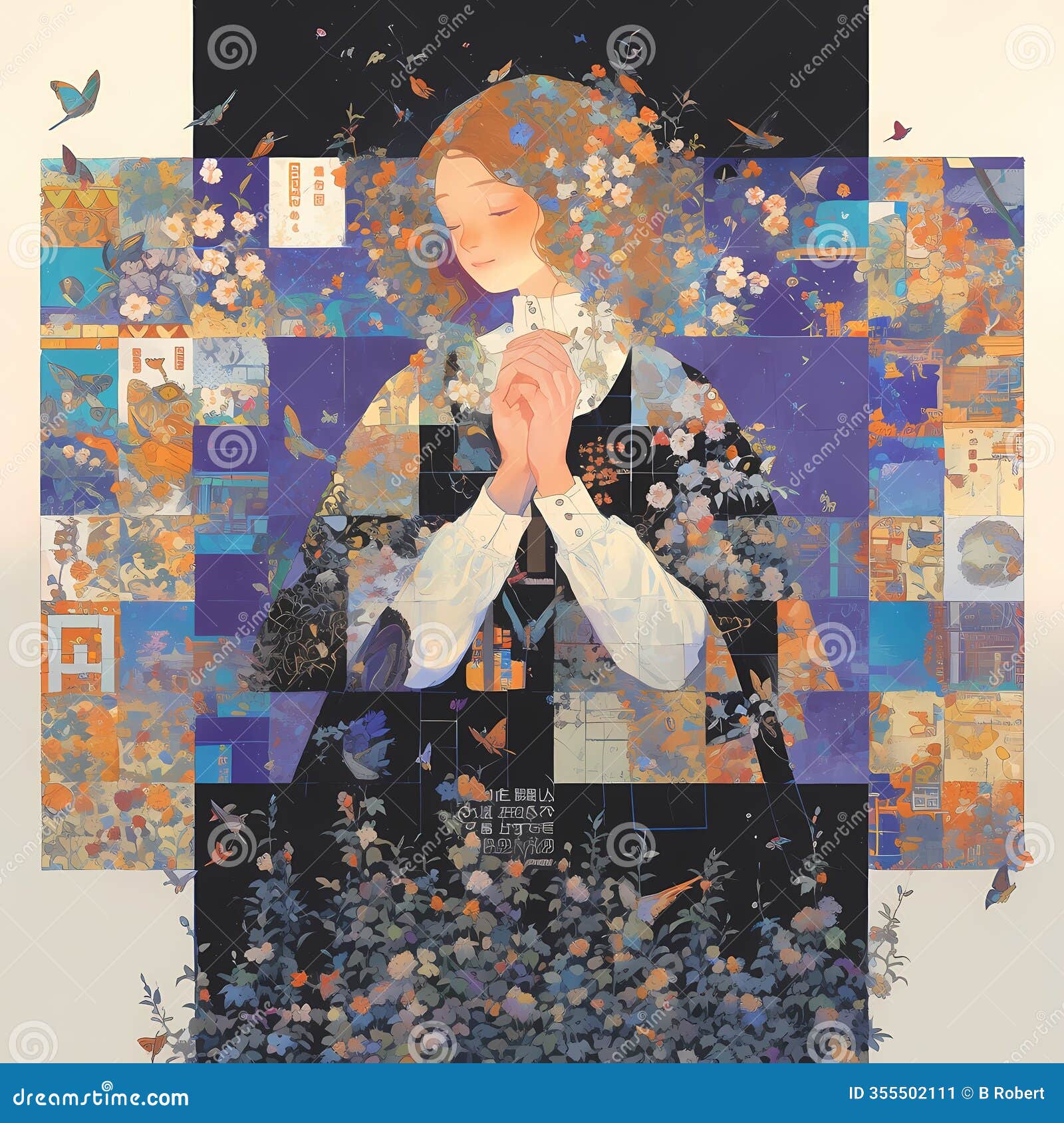 A Heartfelt Community: United by Shared Emotions Stock Illustration ...