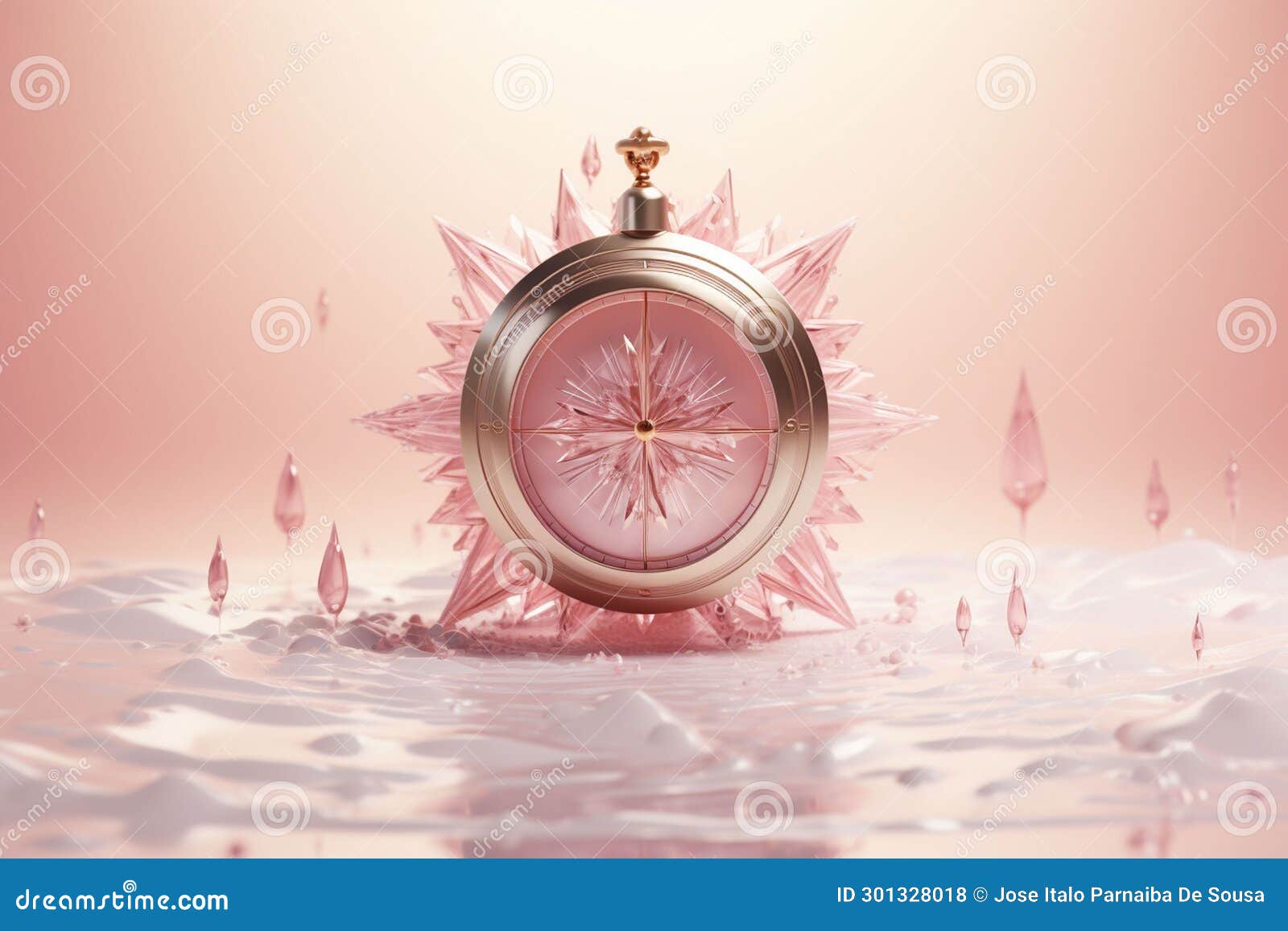 Heartfelt Compassion Compass Needle Pointing Stock Illustration ...