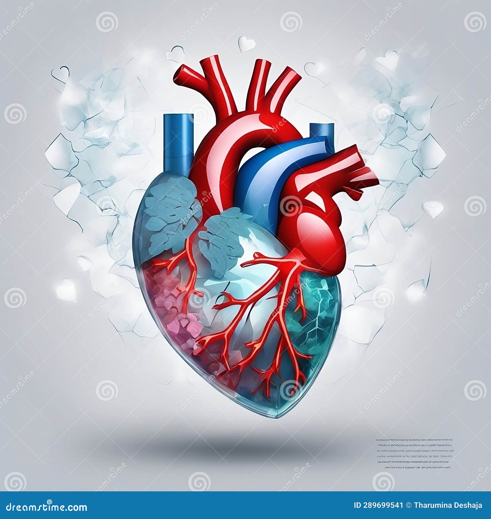 Heartfelt Transformations: AI-Generated Art for World Heart Day Stock ...