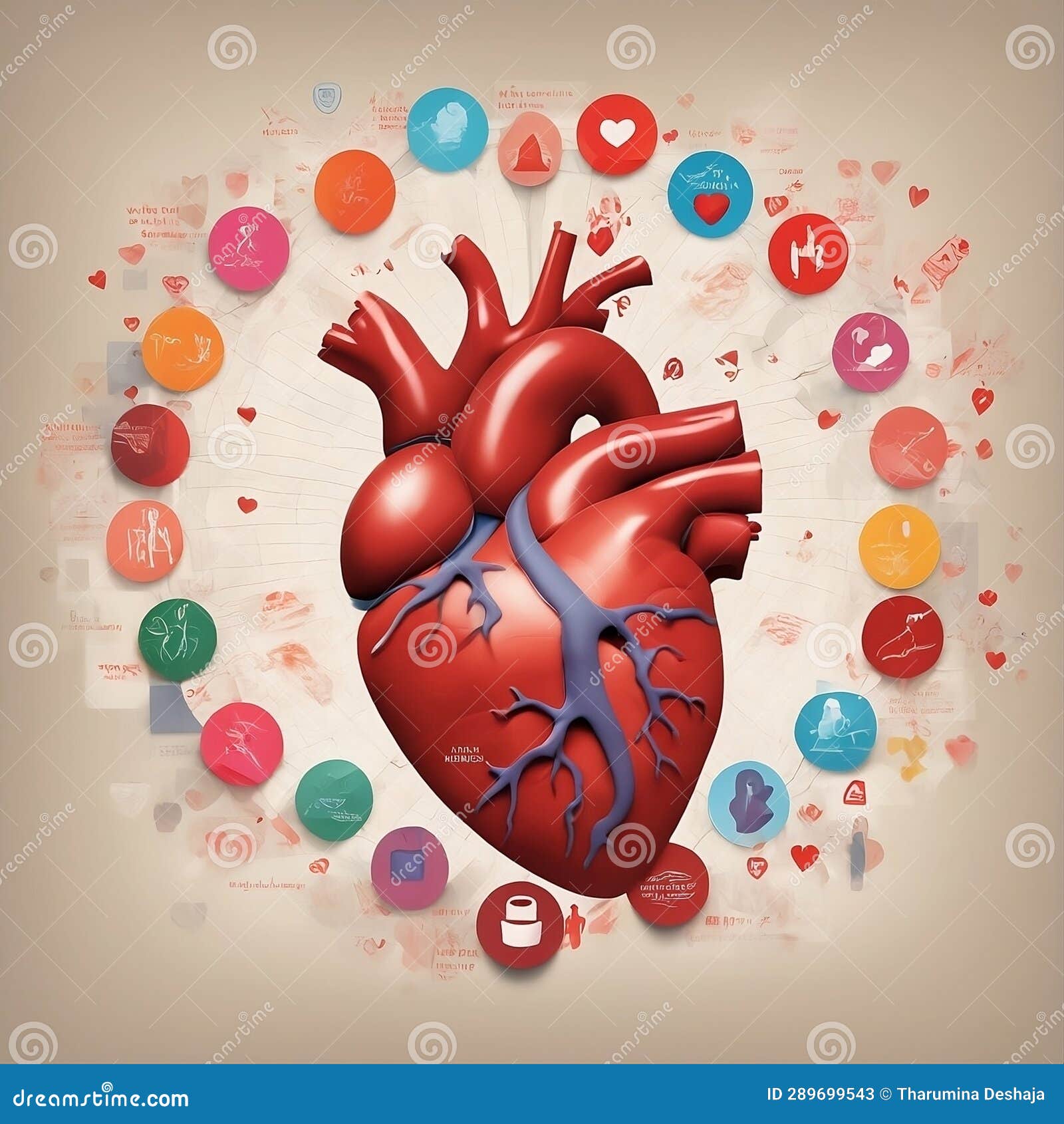 Heartfelt Transformations: AI-Generated Art for World Heart Day Stock ...