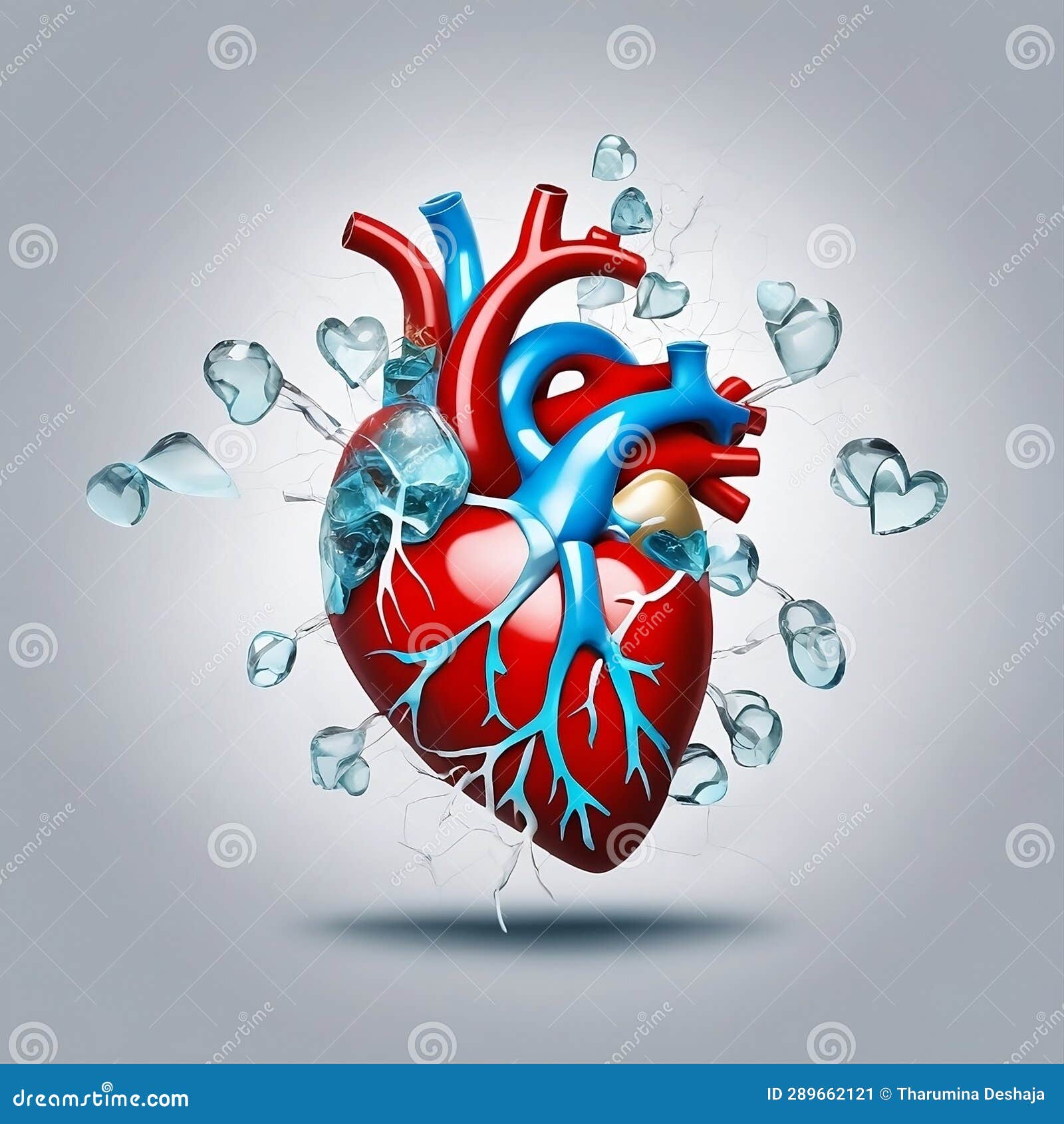 Heartfelt Transformations: AI-Generated Art for World Heart Day Stock ...