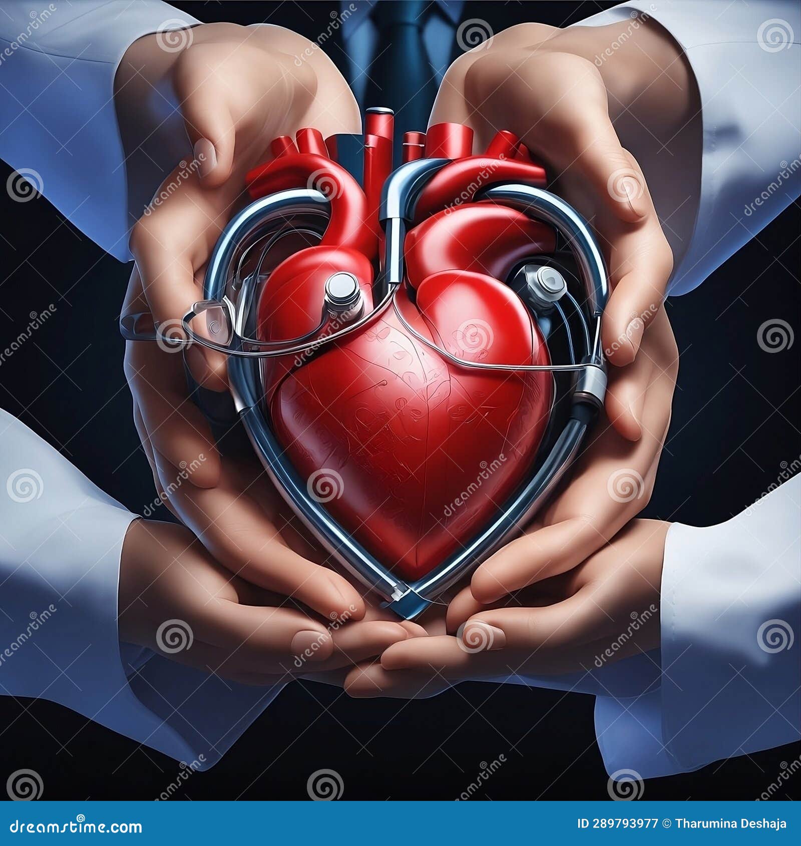 Heartfelt Transformations: AI-Generated Art for World Heart Day Stock ...