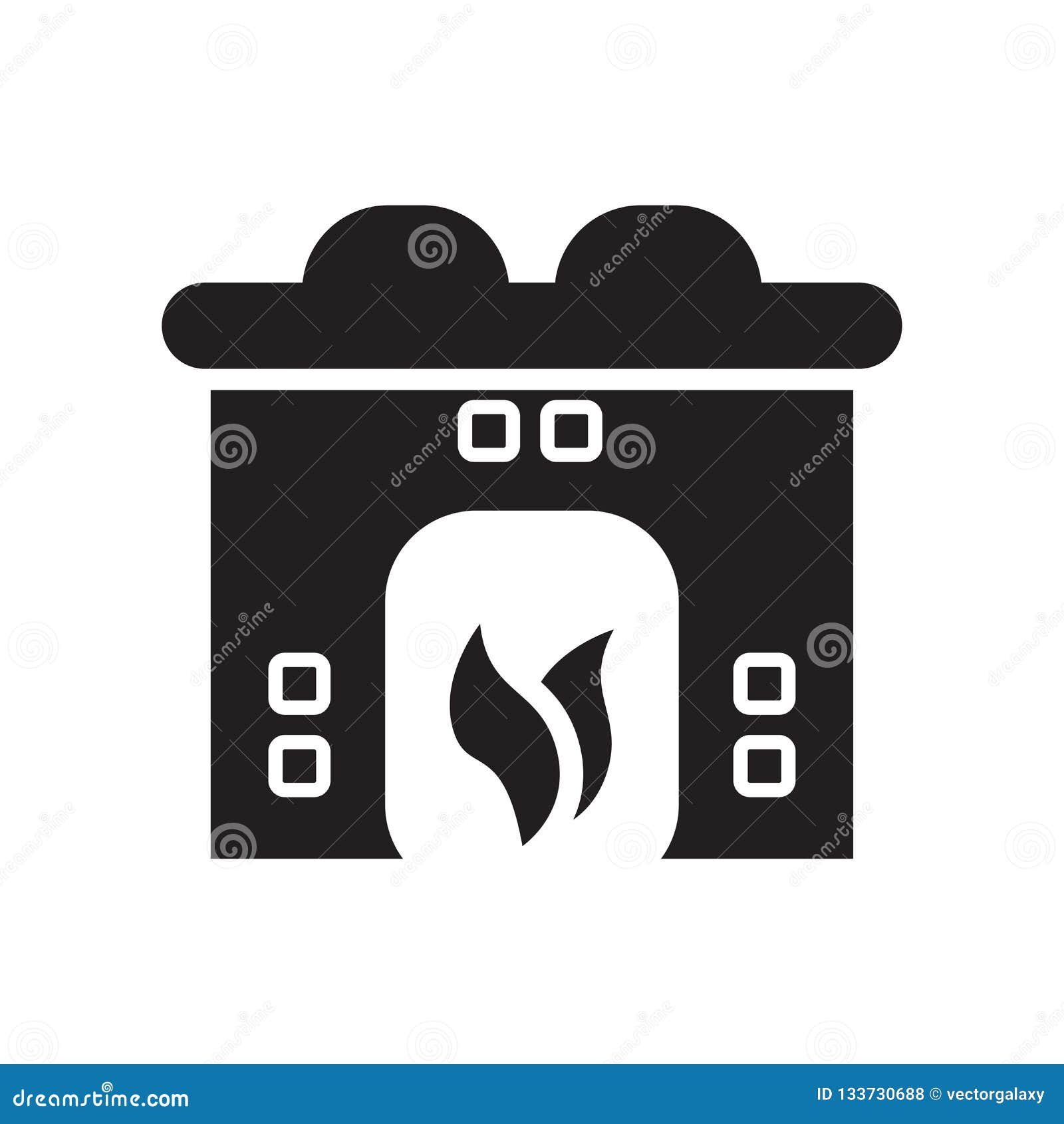 Hearth Icon In Trendy Design Style. Hearth Icon Isolated On White ...