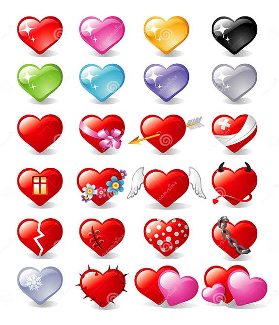 Hearts stock vector. Illustration of moods, vector, heart - 6870844