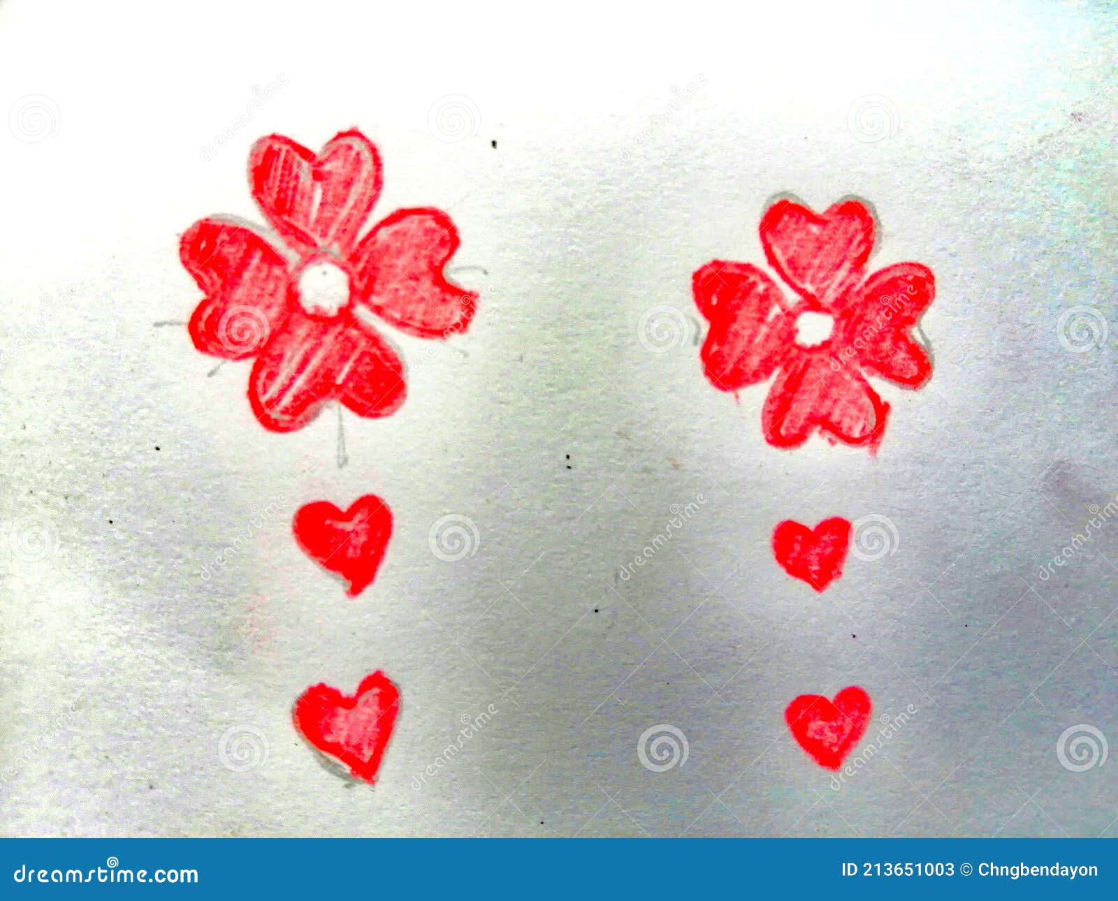 Hearts Array Looks Like Flower, Clip Art Stock Image - Image of flower ...