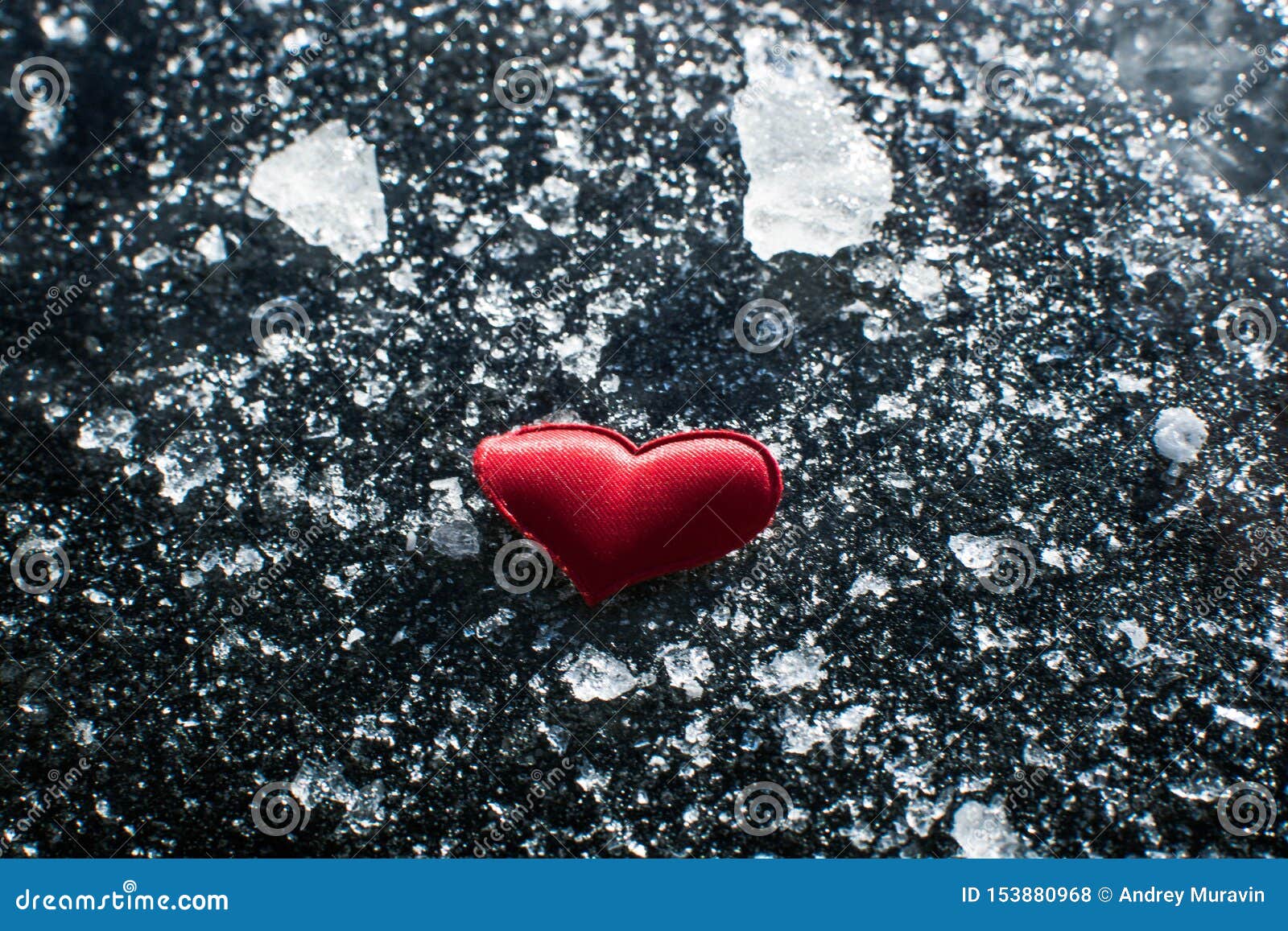 Love and ice stock photo. Image of beautiful, heart - 153880968